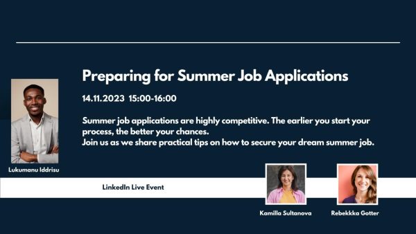 LinkedIn Live: Preparing for Summer Job Applications - Career in ...